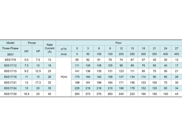 6SS 6’’ Deep Well Pump | Shimge | ETW International