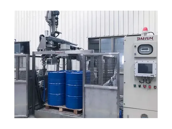 Automatic Palletized Drum Filler | IBC Filling Machine | Daesum | ETW
